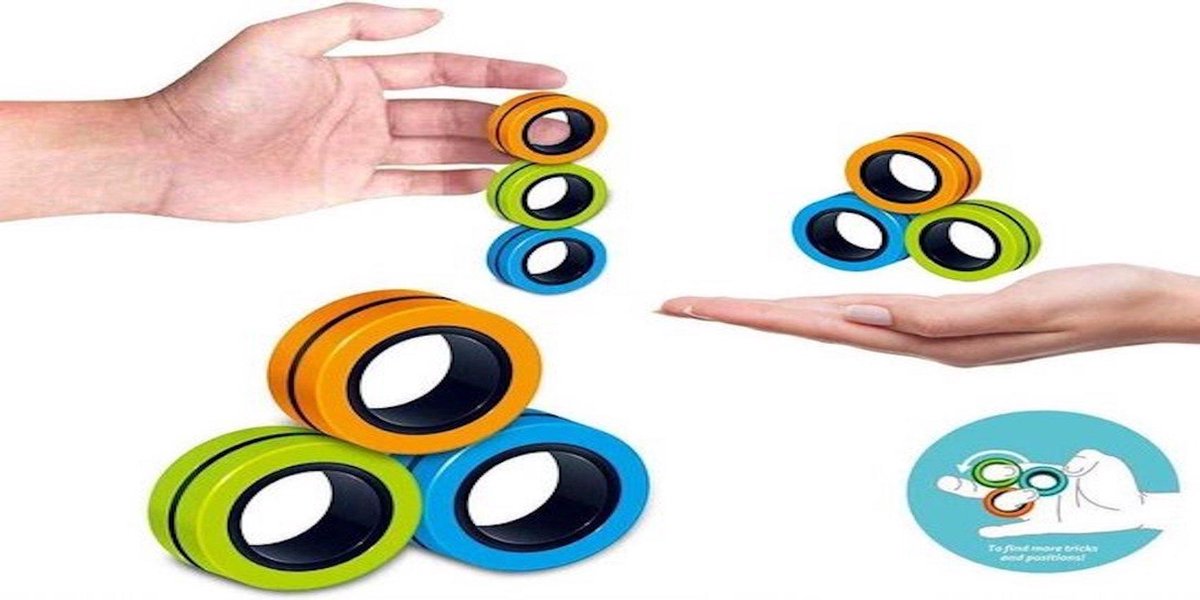 Magneet Vinger Spinner - Magnetische ringen - Finger Spinner - Spinner ...
