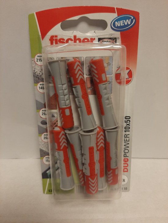 Fischer plug Duopower 10x50mm (Per 8 stuks) | bol.com