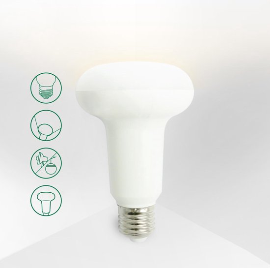 Aigostar LED A5 R80 E27 12W 6400K 5 stuks | bol.com