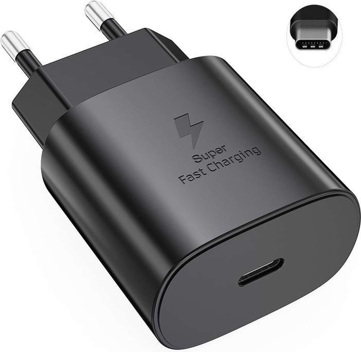 bol.com | USB-C Adapter 25W - Fast Charge - Samsung S21 oplader - Geschikt voor Samsung Galaxy...