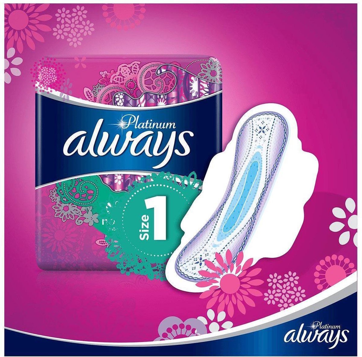 Always Serviettes hygiéniques Always Platinum Normal avec ailes - 32 ...