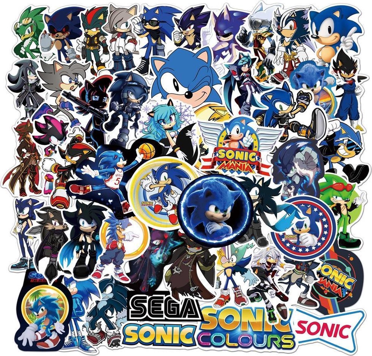 Sonic the Hedgehog Sticker Mix - 50 stickers différents - Jeu Sega ...