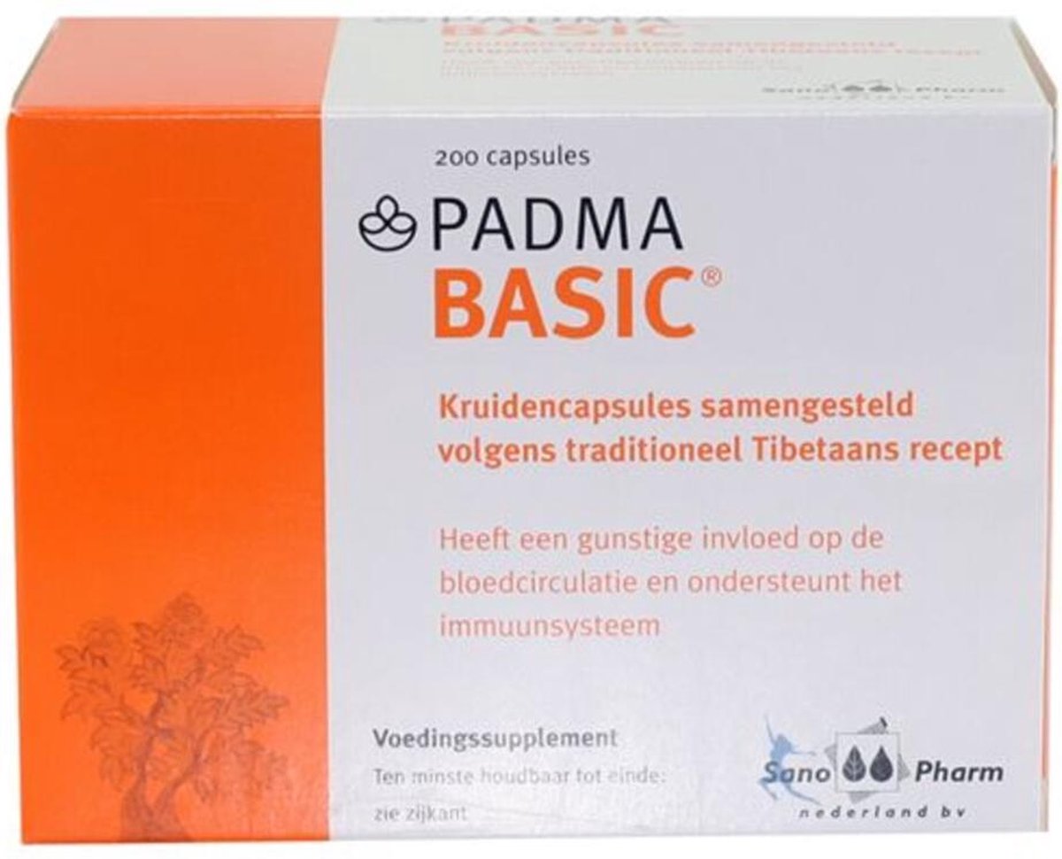 SanoPharm Padma Basic - 200 capsules | bol.com