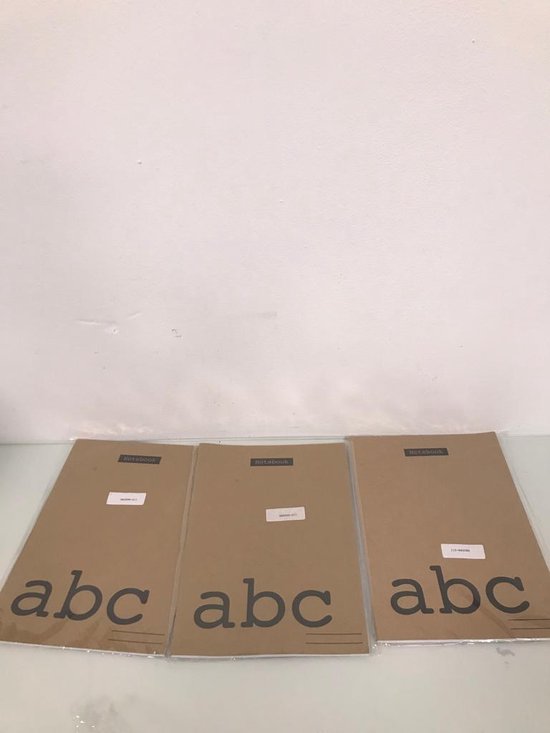A4 schrift met tekst - Bruin - Gelinieerd - Set van 3 | bol.com