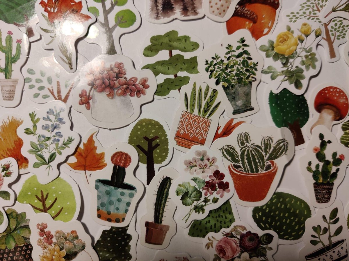 Planten Flora Natuur Sticker Pack - 50 Stickers - Laptop Stickers ...