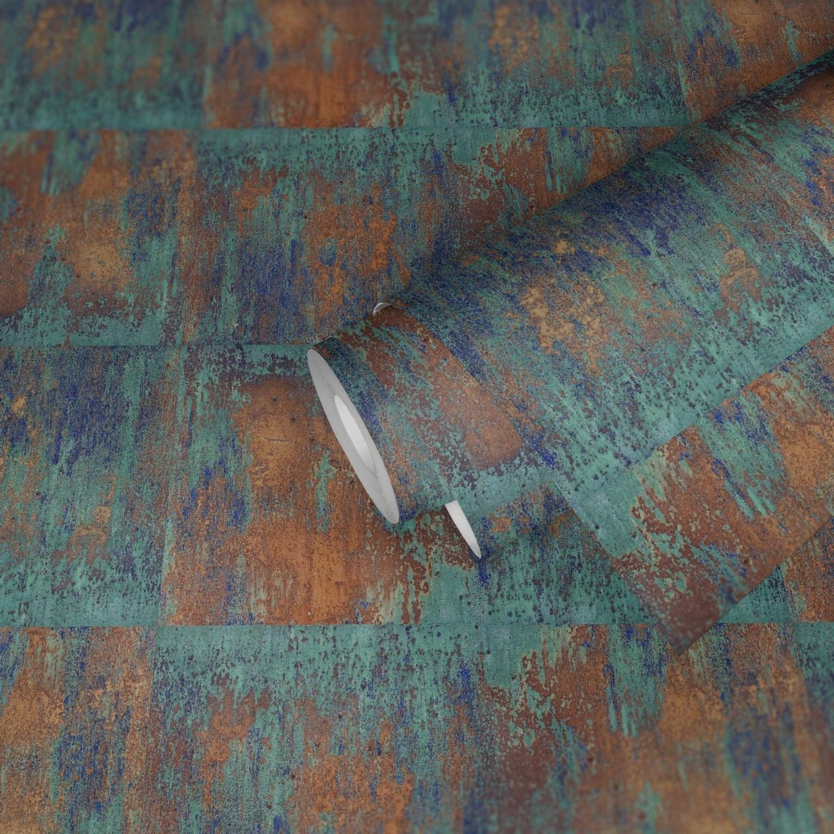 ROEST BEHANG | Industrieel - blauw bruin - A.S. Création Elements | bol.com