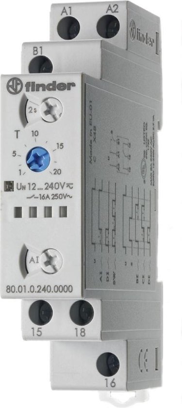 Finder 80.01.0.240.0000 Tijdrelais Multifunctioneel 1 stuk(s) Tijdsduur ...