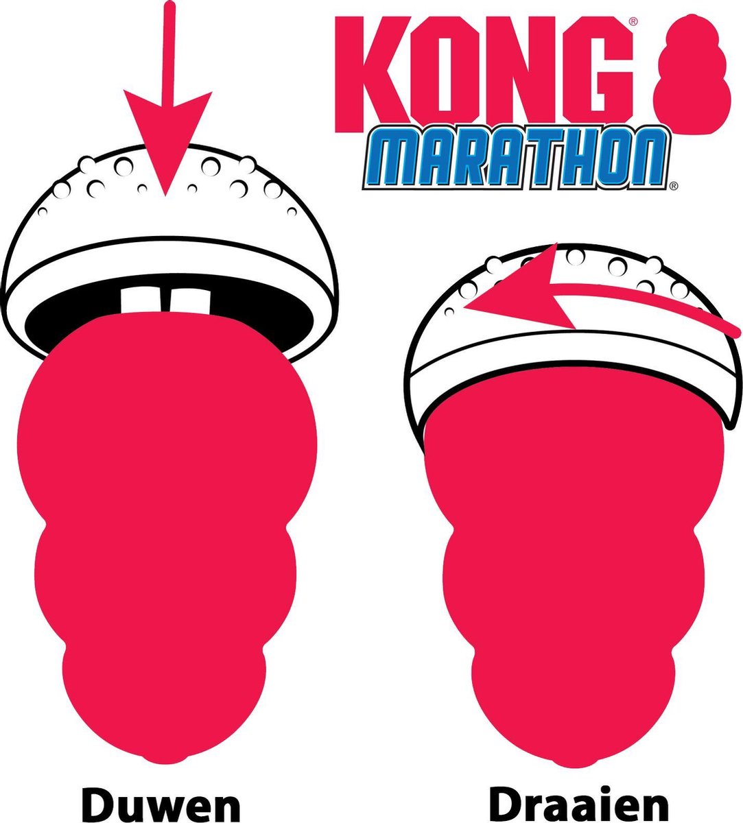 Kong Hondensnack - Marathon snacks - kip - Maat: large - 2 verpakkingen ...
