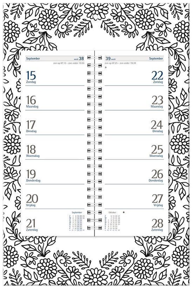 Castelli omleg weekkalender op schild 2022 - A4 formaat weekplanner ...