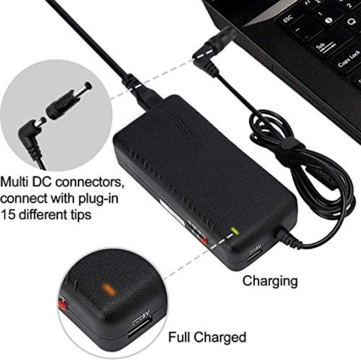 Universele Laptop/Notebook Adapter/Oplader - 45W/65W/90W - Laptop Lader ...