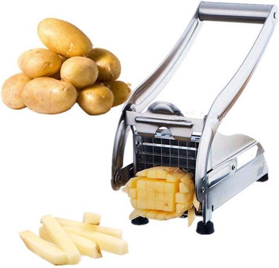 Frietpers - Rvs - Patatsnijder - Patatpers - Aardappelpers | bol.com