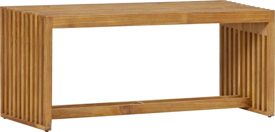 Teak Design Bank Indonesian Eco - L 110 x D 35 x H 45.5cm - Indonesian ...