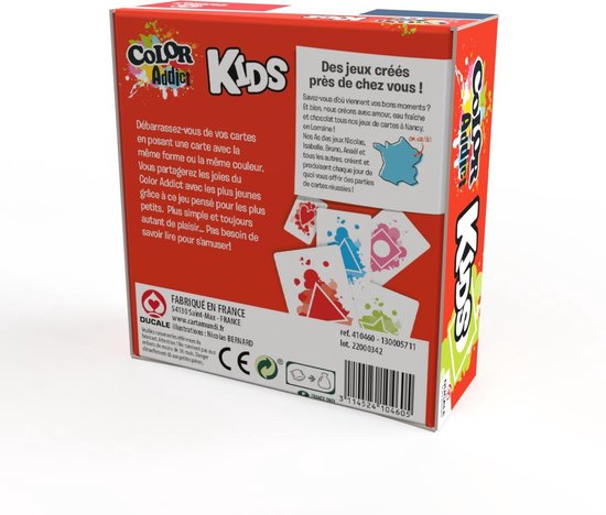 Ducale - Color Addict Kids - Jeu de Cartes - Jeu sur les couleurs et ...