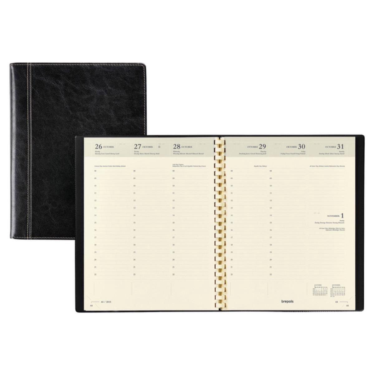 Brepols Agenda Omslag Palermo ZWART Timing 2022 incl inhoud | bol.com