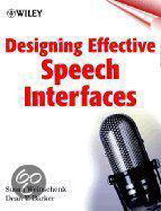 Designing Effective Speech Interfaces, Susan Weinschenk | 9780471375456 ...