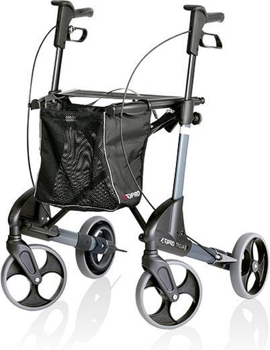 Topro Troja Neuro rollator - Kleur Zilver - Voor mensen met parkinson ...