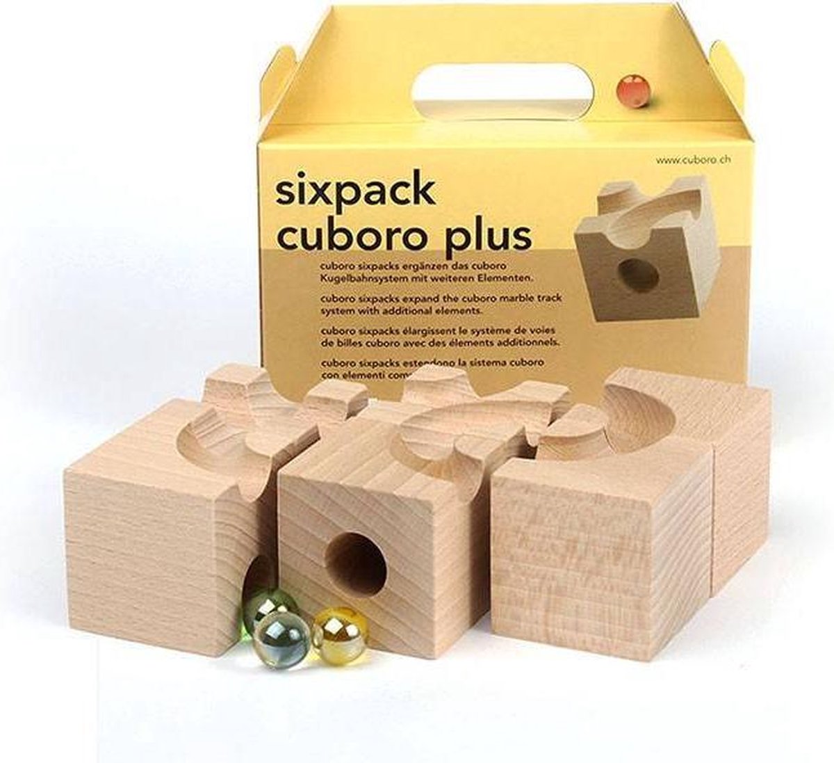 Cuboro Houten knikkerbaan Sixpack Plus | bol.com