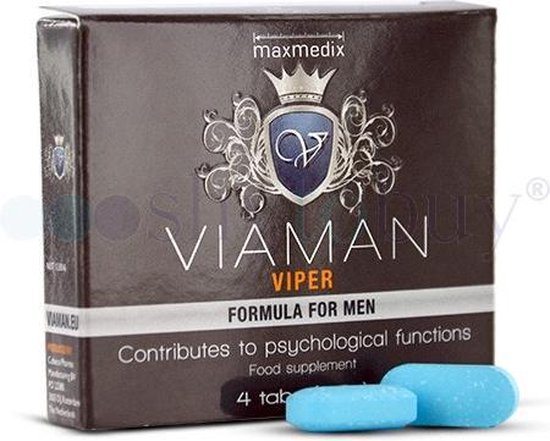Viaman™ Viper erectiepillen - 4 Capsules voor betere erecties ...