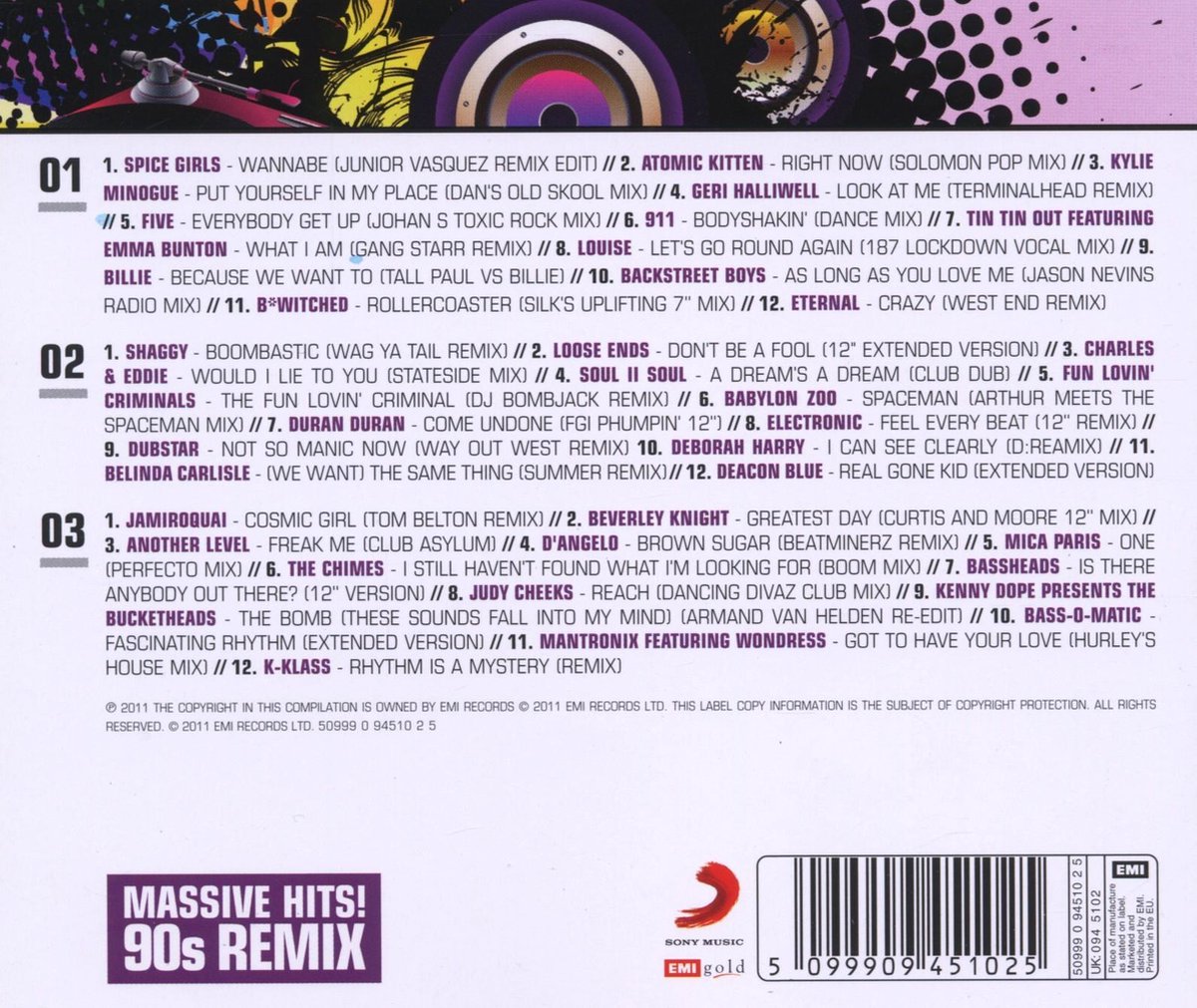 Massive Hits! - 90S Remix, various artists | CD (album) | Muziek | bol.com