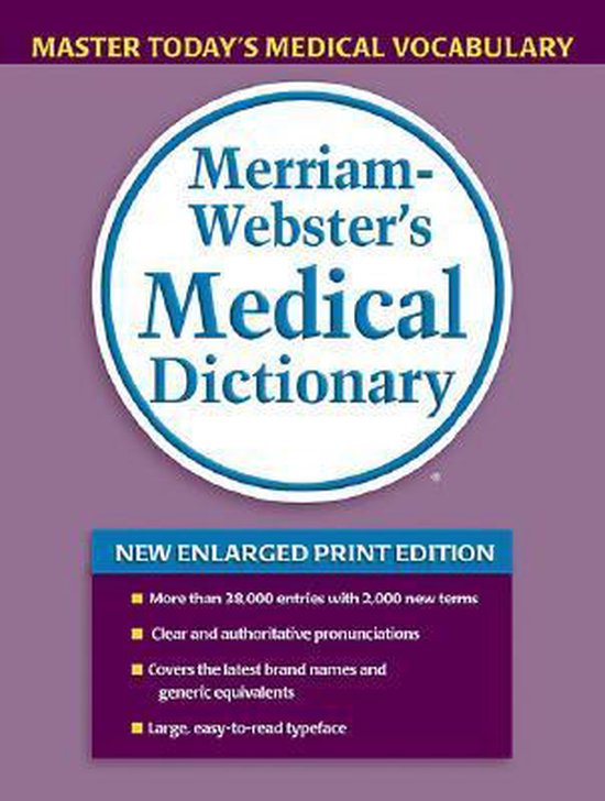 Merriam-Webster's Medical Dictionary, Merriam Webster | 9780877796428 ...