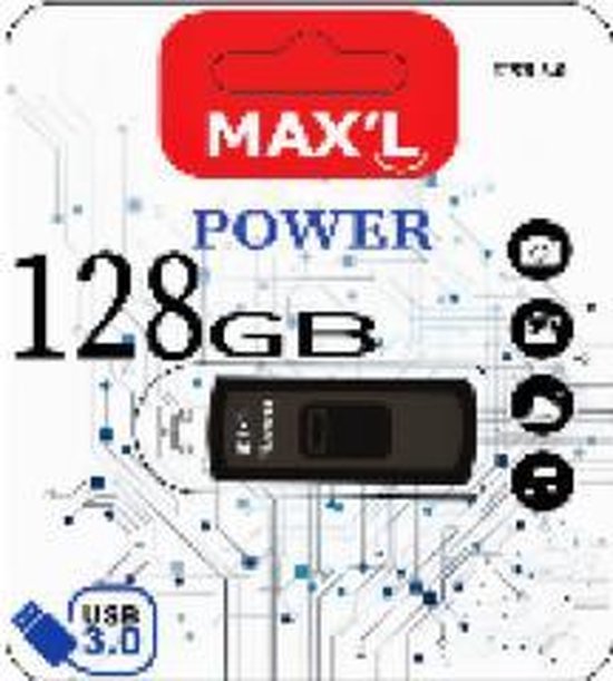 MAX'L Power USB 3.0 128GB | bol