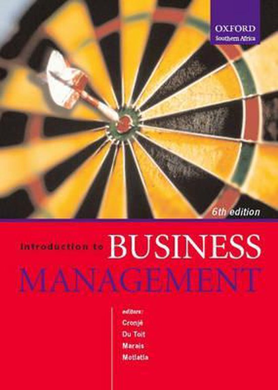 Introduction to Business Management | 9780195781298 | Cronje | Boeken | bol