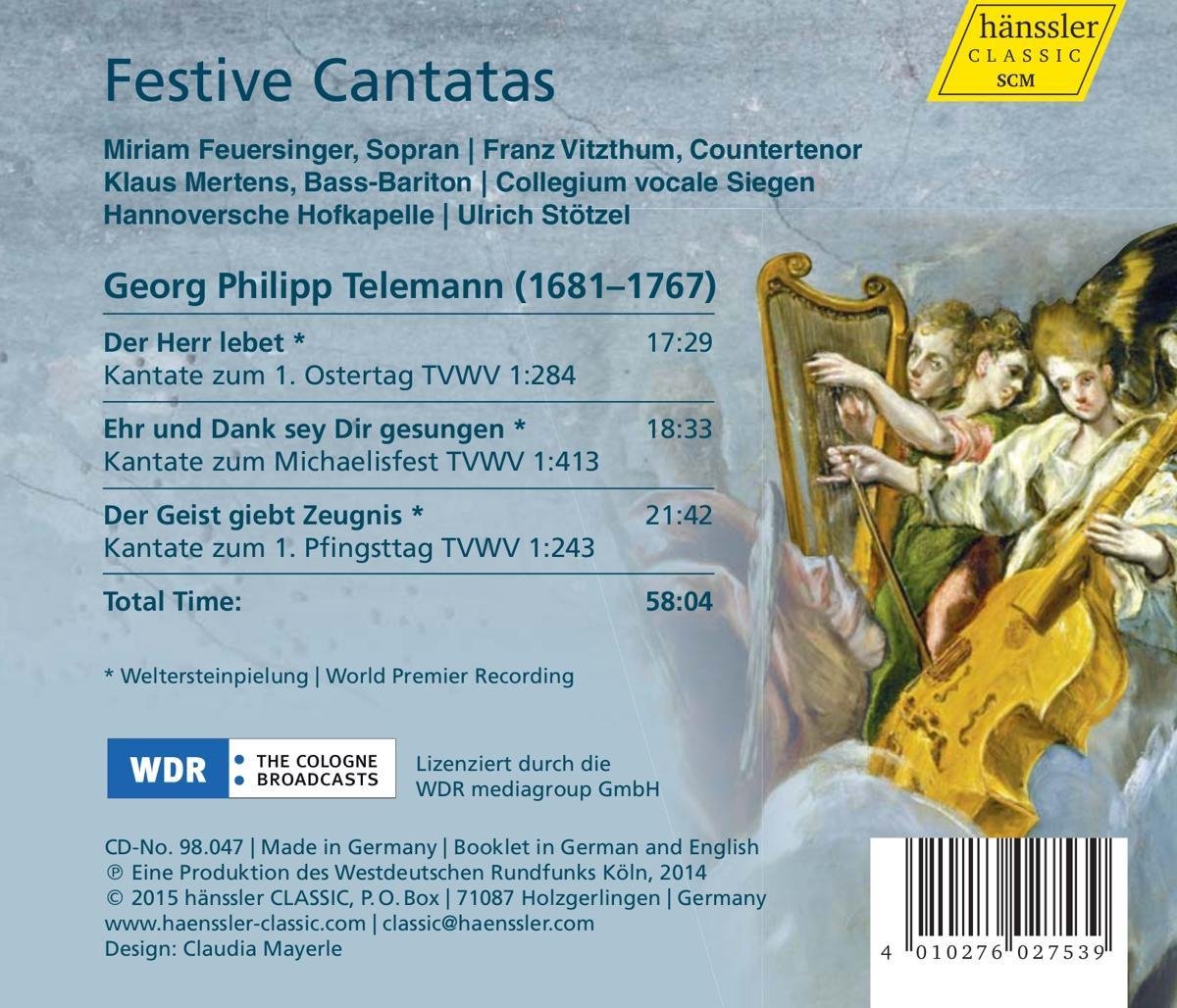 Stotzel & Feuersinger & Vitzthum & - Festliche Kantaten (CD), Stotzel ...