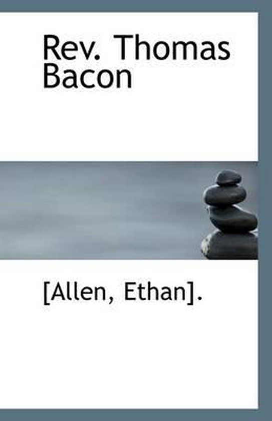 REV. Thomas Bacon, Onbekend | 9781113326980 | Boeken | bol.com