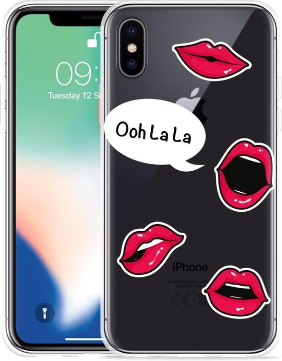 Apple iPhone Xs Hoesje Ooh la la - Designed by Cazy | bol.com