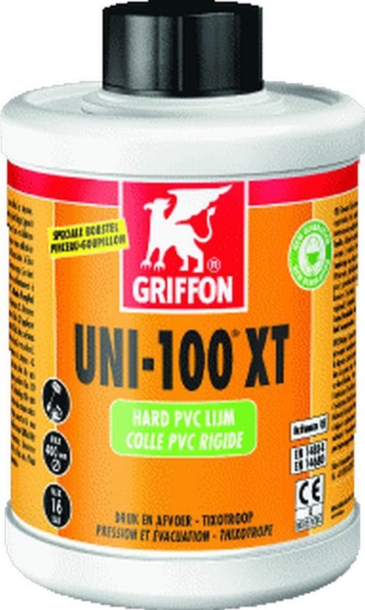 Griffon® - PVC - lijm UNI-100 XT - inh. 1000 ml - met kwast - Kiwa ...