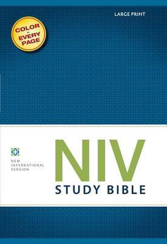 NIV Study Bible, Large Print, Hardcover, Red Letter Edition ...