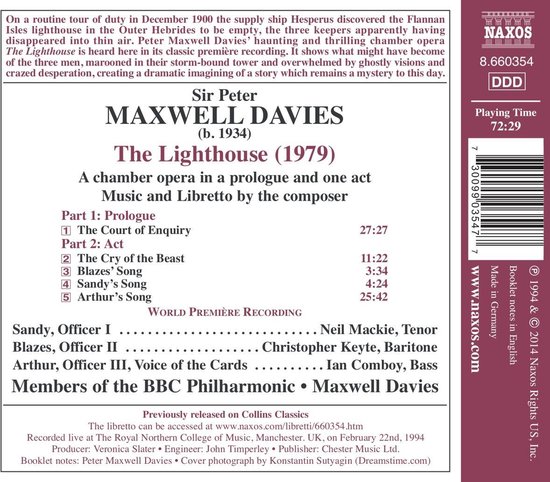 Neil Mackie, Christopher Keyte, Ian Comboy, Membe - The Lighthouse (CD ...