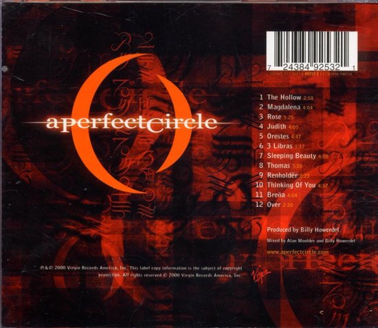 Mer De Noms, A Perfect Circle | CD (album) | Muziek | bol.com