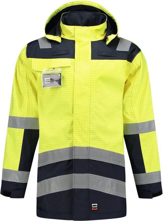 Tricorp 403009 Parka Multinorm Bicolor - Fluo Geel/Inkt - 5XL | bol