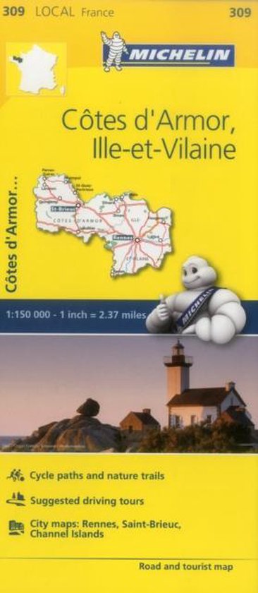 Cotes-d'Armor, Ille-et-Vilaine - Michelin Local Map 309, Michelin ...