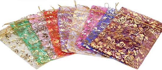 Luxe Organza Stof Zakjes - Kadozakjes / Kadotasjes - Cadeauverpakking ...