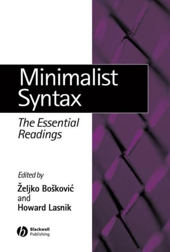 Minimalist Syntax | 9780631233046 | Boskovic | Boeken | bol.com