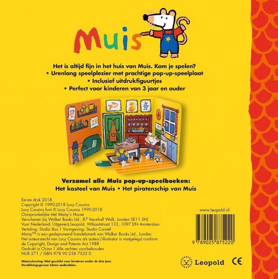 Muis - Het huis van Muis, Lucy Cousins | 9789025875220 | Boeken | bol