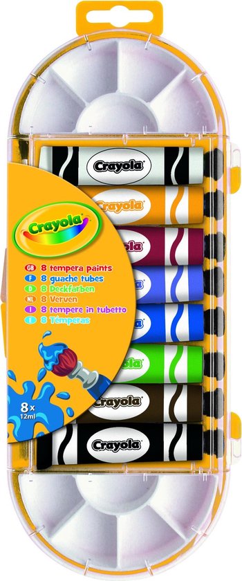 Crayola 8 Tubes tempera verf | bol
