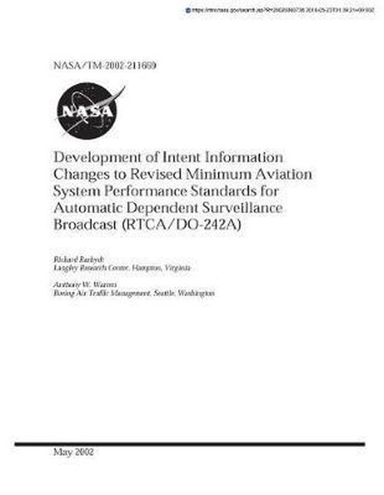 Development of Intent Information Changes to Revised Minimum Aviation System... | bol.com