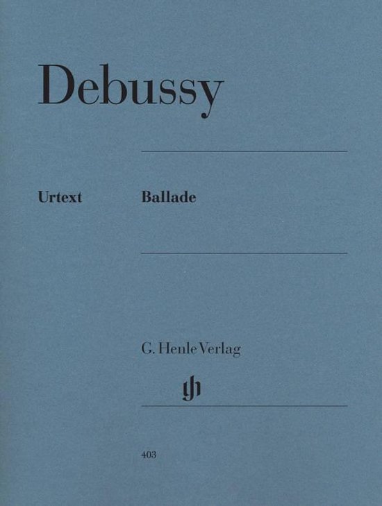 Ballade, Debussy, Claude | 9790201804033 | Boeken | bol