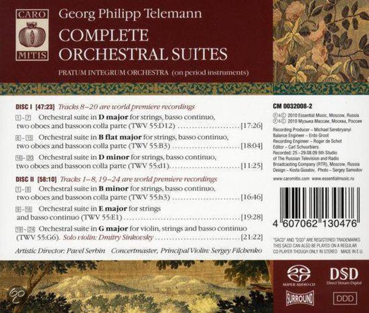 Georg Philipp Telemann: Complete Orchestral Suites, Vol. 3, Pratum ...