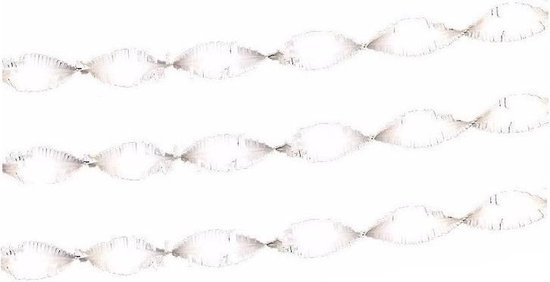 3x Witte bruiloft crepe papieren slingers van 24 meter | bol.com