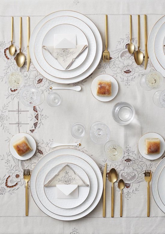 Tokyo Design Studio - Nippon White - Goude Rand Kom 15x7cm 550ml Lijnen ...