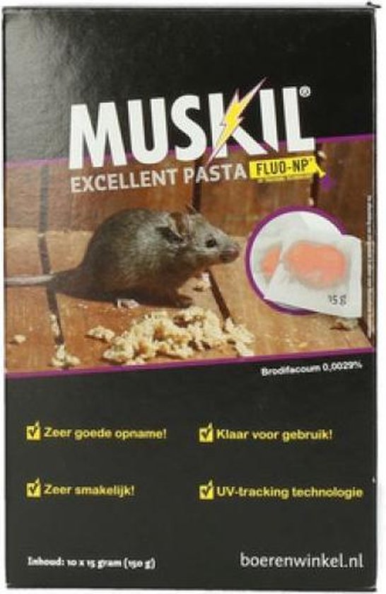 Muskil Pasta ratten en muizengif 150 gram | bol.com