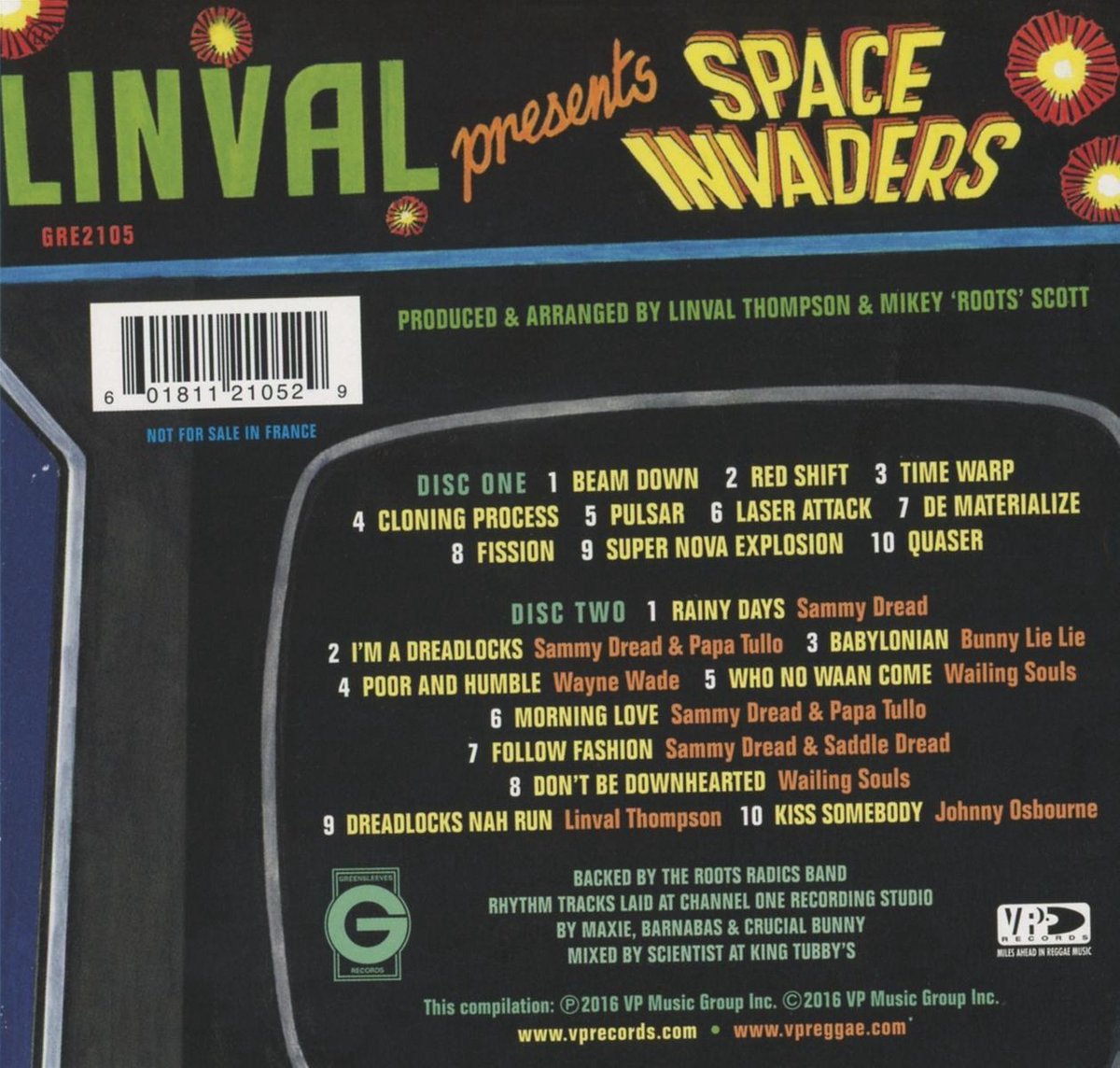 Linval Thompson - Linval Presents Space Invaders (CD), Linval Thompson ...