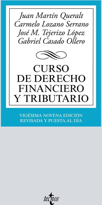 Curso De Derecho Financiero Y Tributario Ebook Juan Martín Queralt