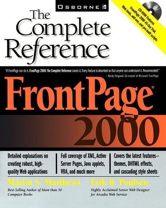 FrontPage 2000: The Complete Reference (ebook), Martin Matthews ...