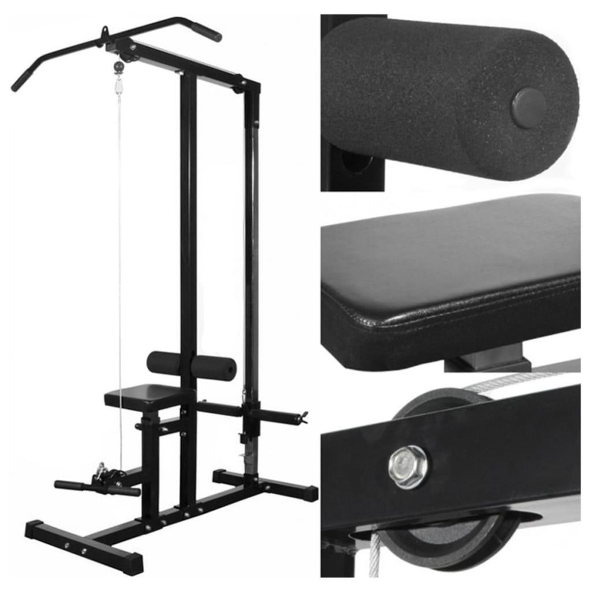 Fitness station apparaat met Halterset + Luxe sporthanddoek - Compleet ...