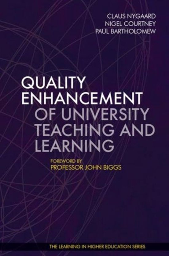 Quality Enhancement Of Univ Teach & Lng | 9781909818125 | John Biggs | Boeken | bol
